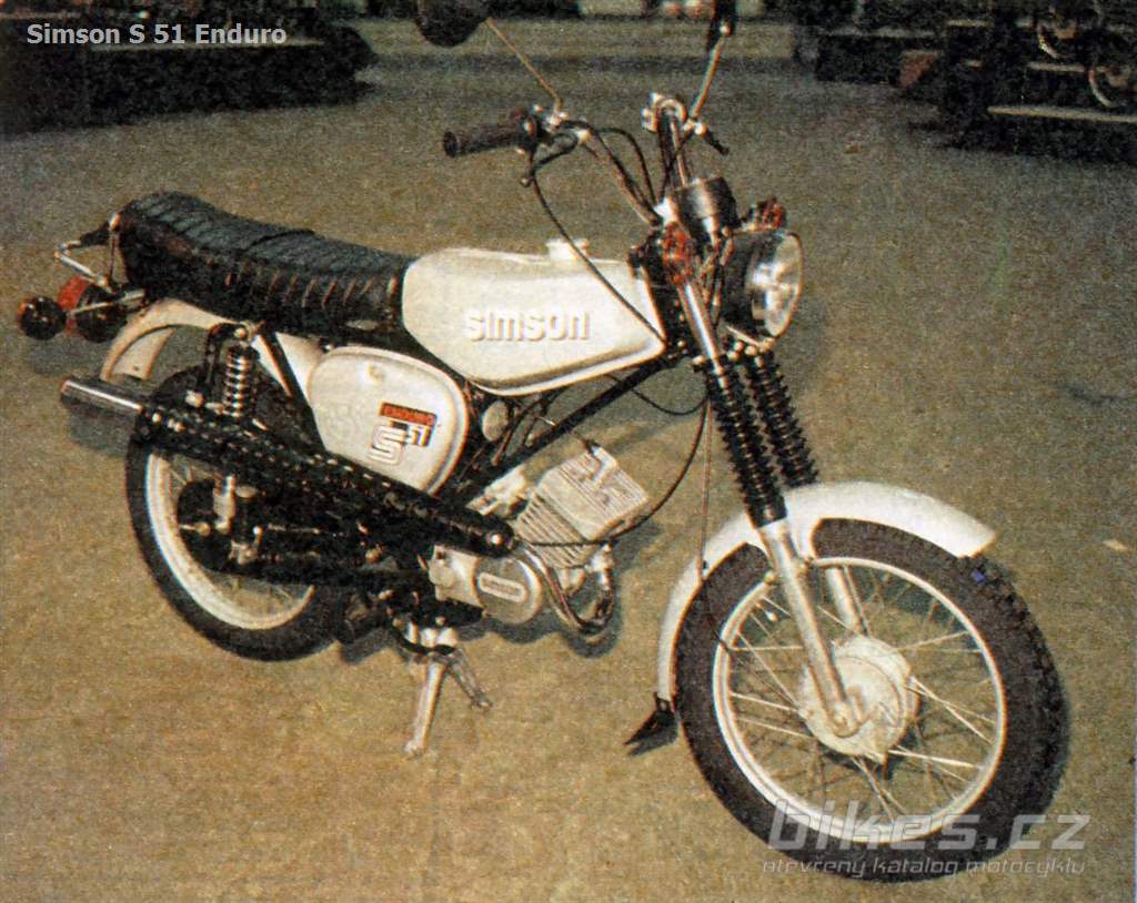 Simson S 51 Enduro (1981) - názory motorkářů, technické parametry ...